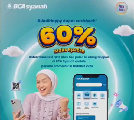 Cara Dapat Uang Rp 25.000 Gratis Dari Event Bank BCA Syariah - Teknobie.id