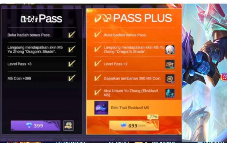 Cara Dapat 4 Skin Di Event M7 Pass Granger Prime Mobile Legends ...